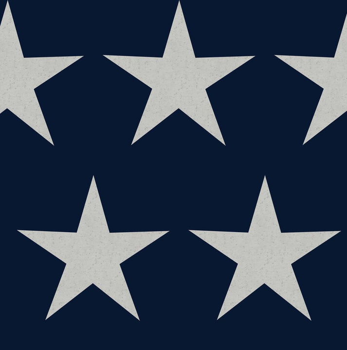 Stars Navy Blue Wallpaper – Kids Wallpaper Company