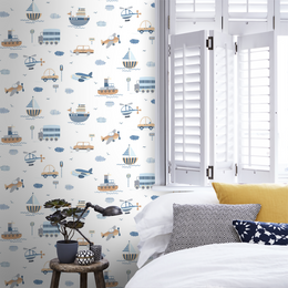 Transportation Wallpaper – Kids Wallpaper Company